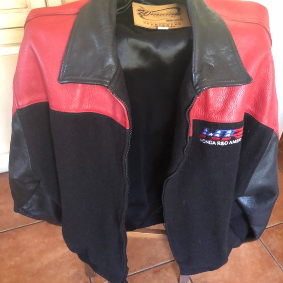 Jackets & Coats | Vintage Honda Crew Limited Leather Motorcycle Jacket ...